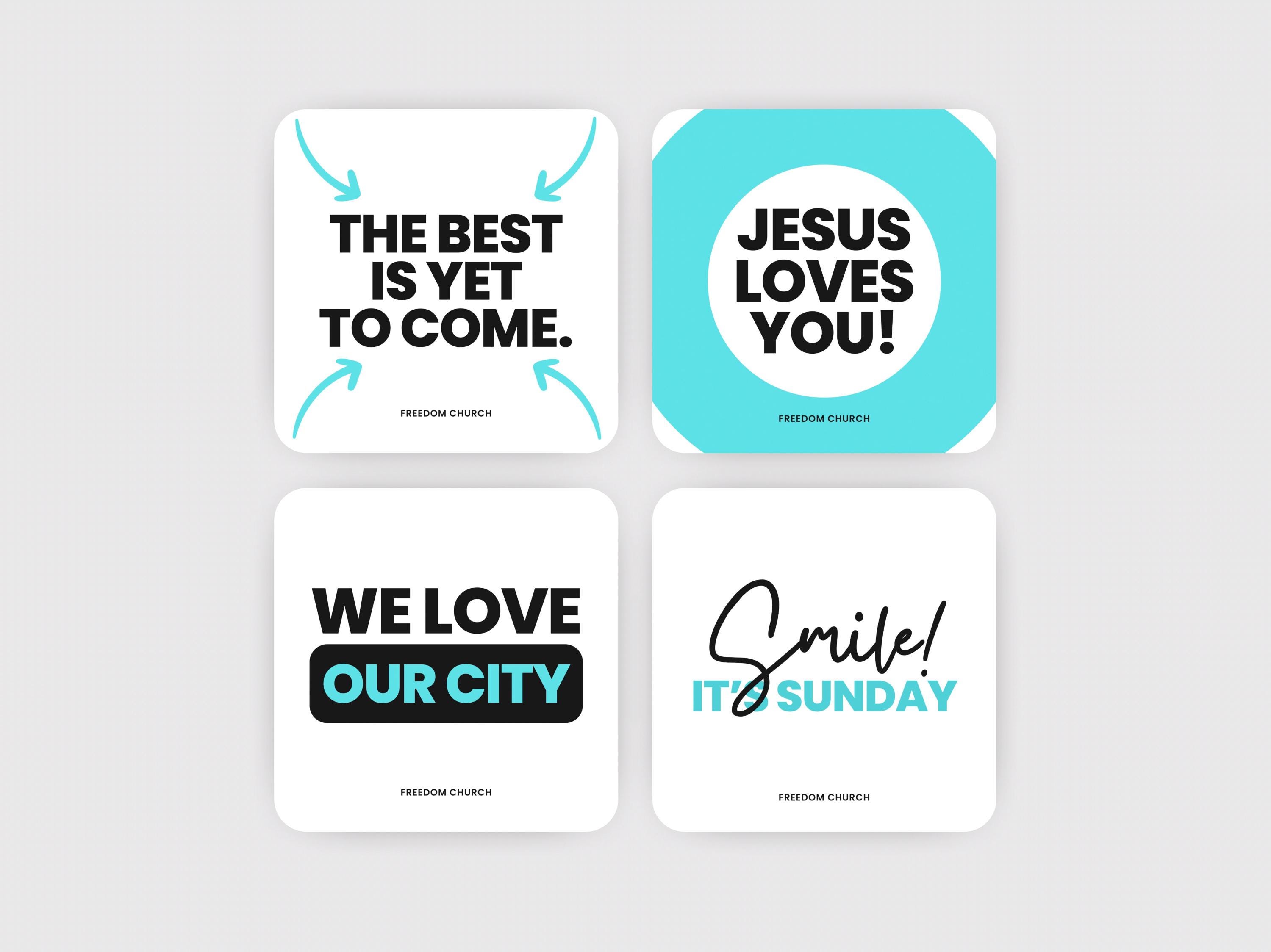 15 Modern Church Welcome Signs, Sunday Pop Signs, Handheld Signs for ...