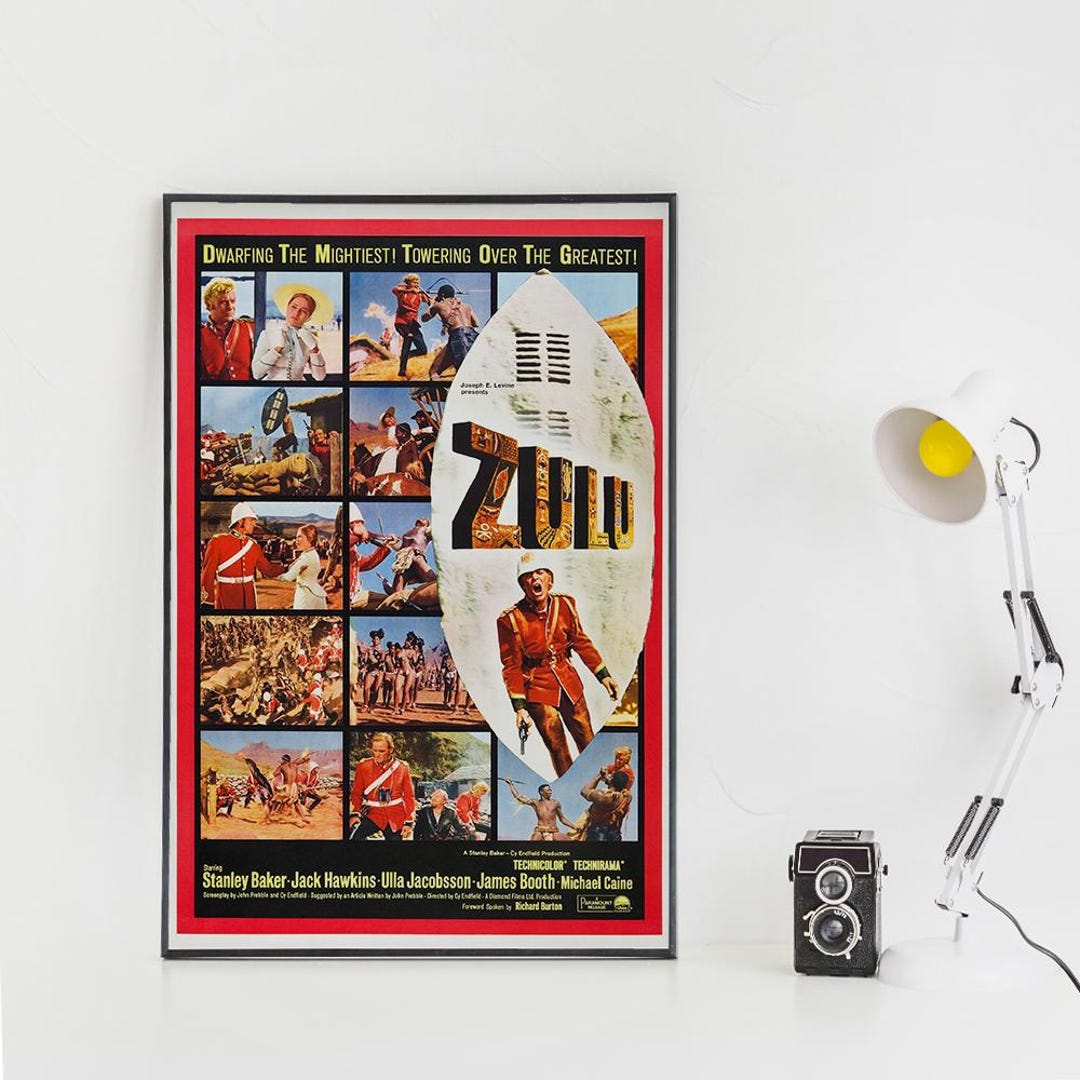 Zulu (1964) Movie Poster - Vintage Canvas Posters - Wall Decor - Art ...