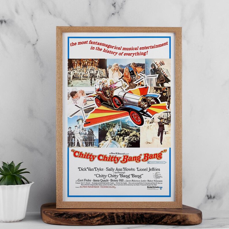 Chitty Chitty Bang Bang Movie Posters - Vintage Typographic Posters ...