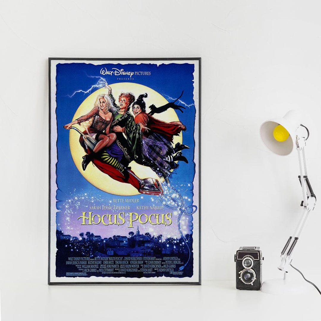 Hocus Pocus Movie Poster - Vintage Canvas Posters - Wall Decor - Art ...