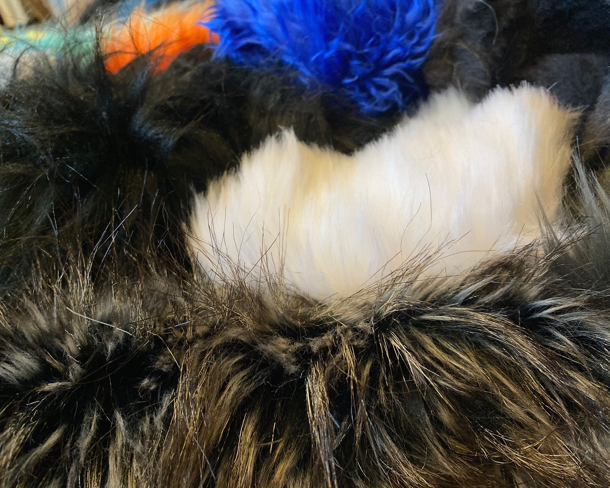 1 POUND Faux Fake Fur Fabric Craft Scraps! Surprise Selection! for ...