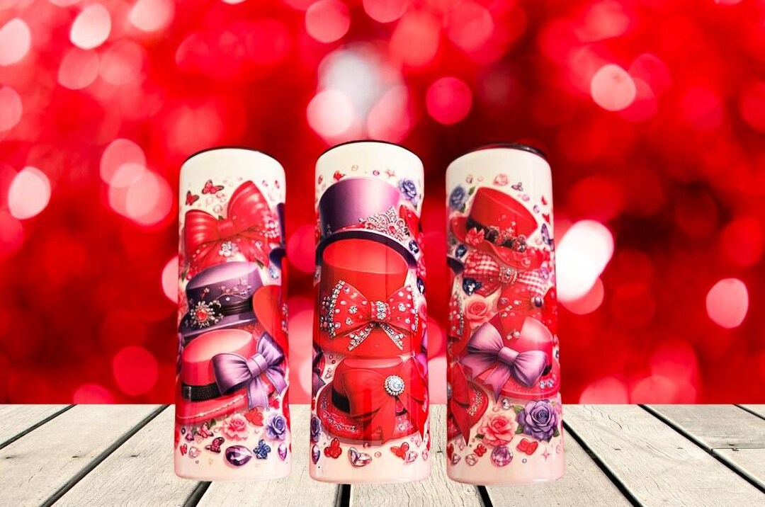Red Hat 20oz Skinny Tumbler, Red Hat Design, Vibrant Colors, Red Hat ...