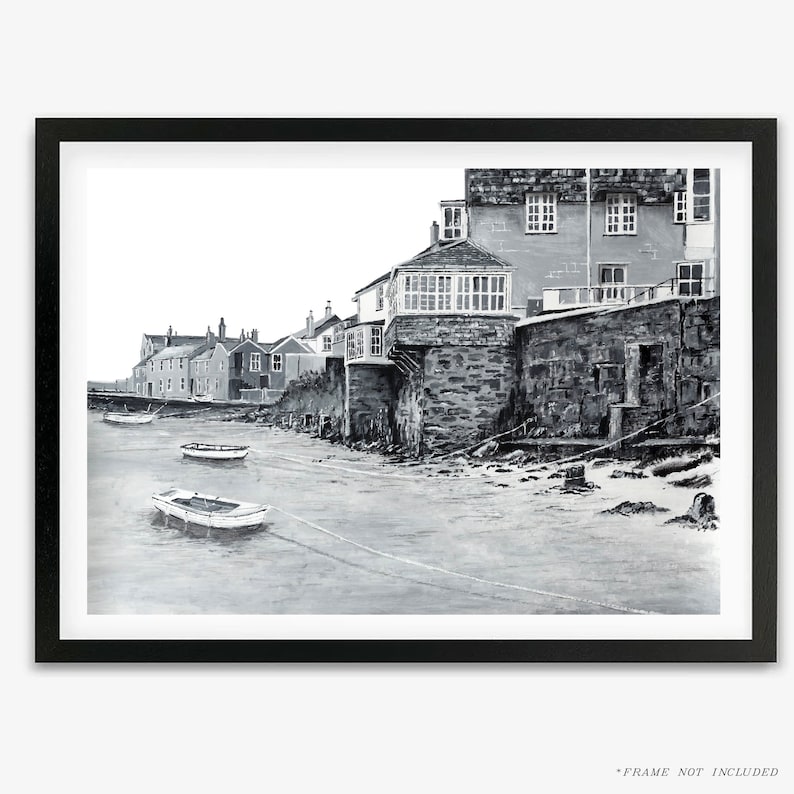 Mousehole Harbour Fine Art Print - Etsy