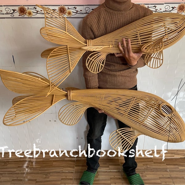 Rattan Lampshade - Etsy