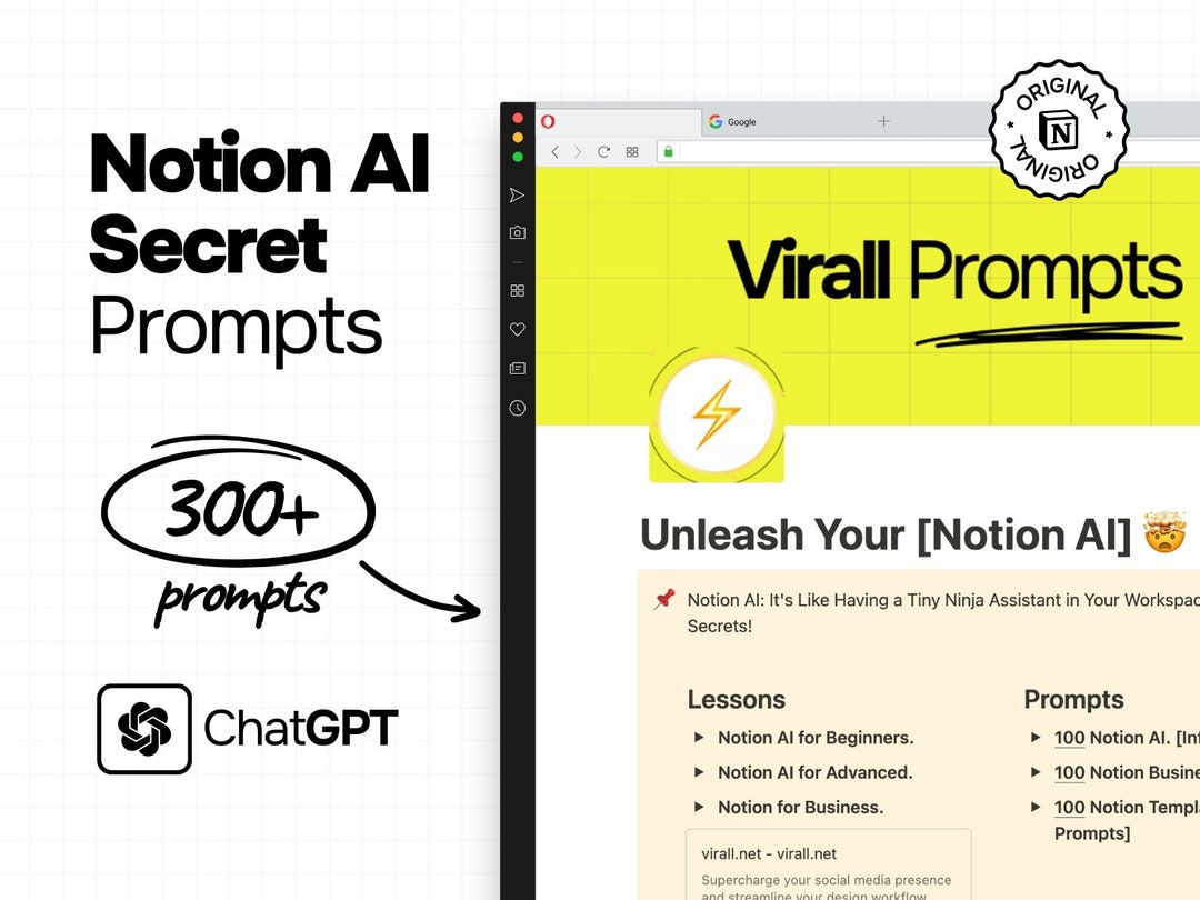 Elevate Your AI: 300+ Notion AI Prompts, Chatgpt/gemini/claude Ready ...