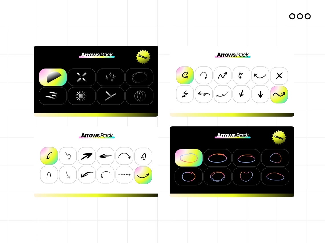 Minimalist, Style Cursors, Canva Templates, Colorful Cursors for Canva ...