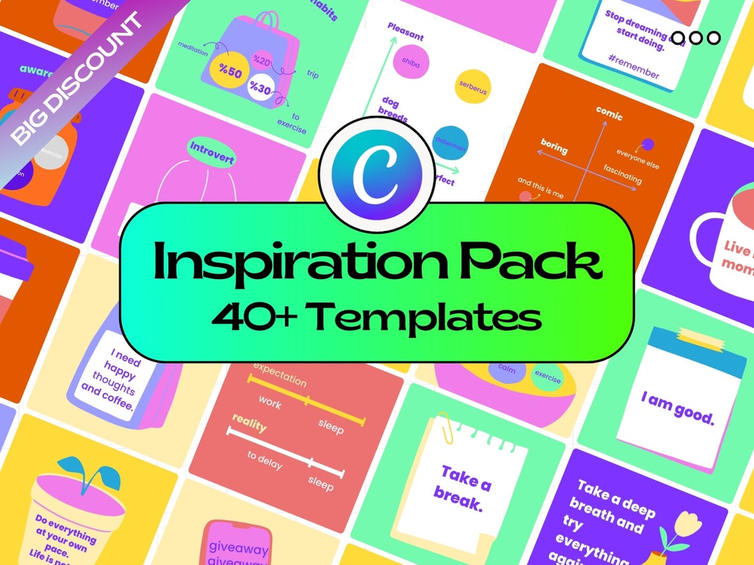 Inspiration Canva Templates, Blow up Your IG Engagement, Viral Canva ...