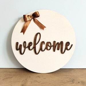 Wooden Welcome Sign, Door Hanger, House Warming Gift, Welcome Door ...