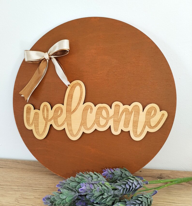 Welcome Sign, Custom Wood Sign, Personalized Wooden Sign, Birthday Gift ...
