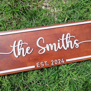 Custom Family Sign, Personalized Family Sign, Last Name Sign, Custom ...