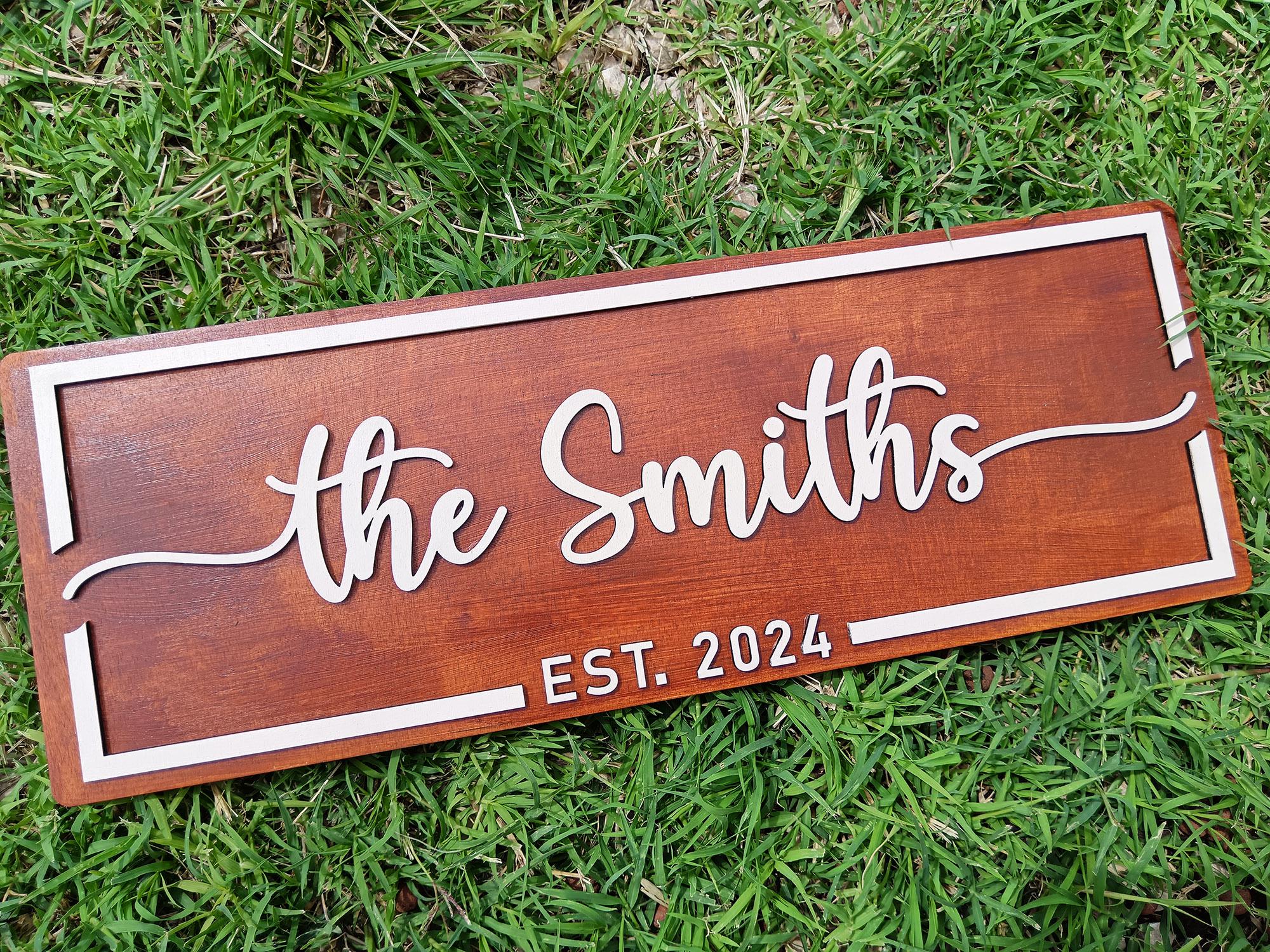 Custom Family Sign, Personalized Family Sign, Last Name Sign, Custom ...