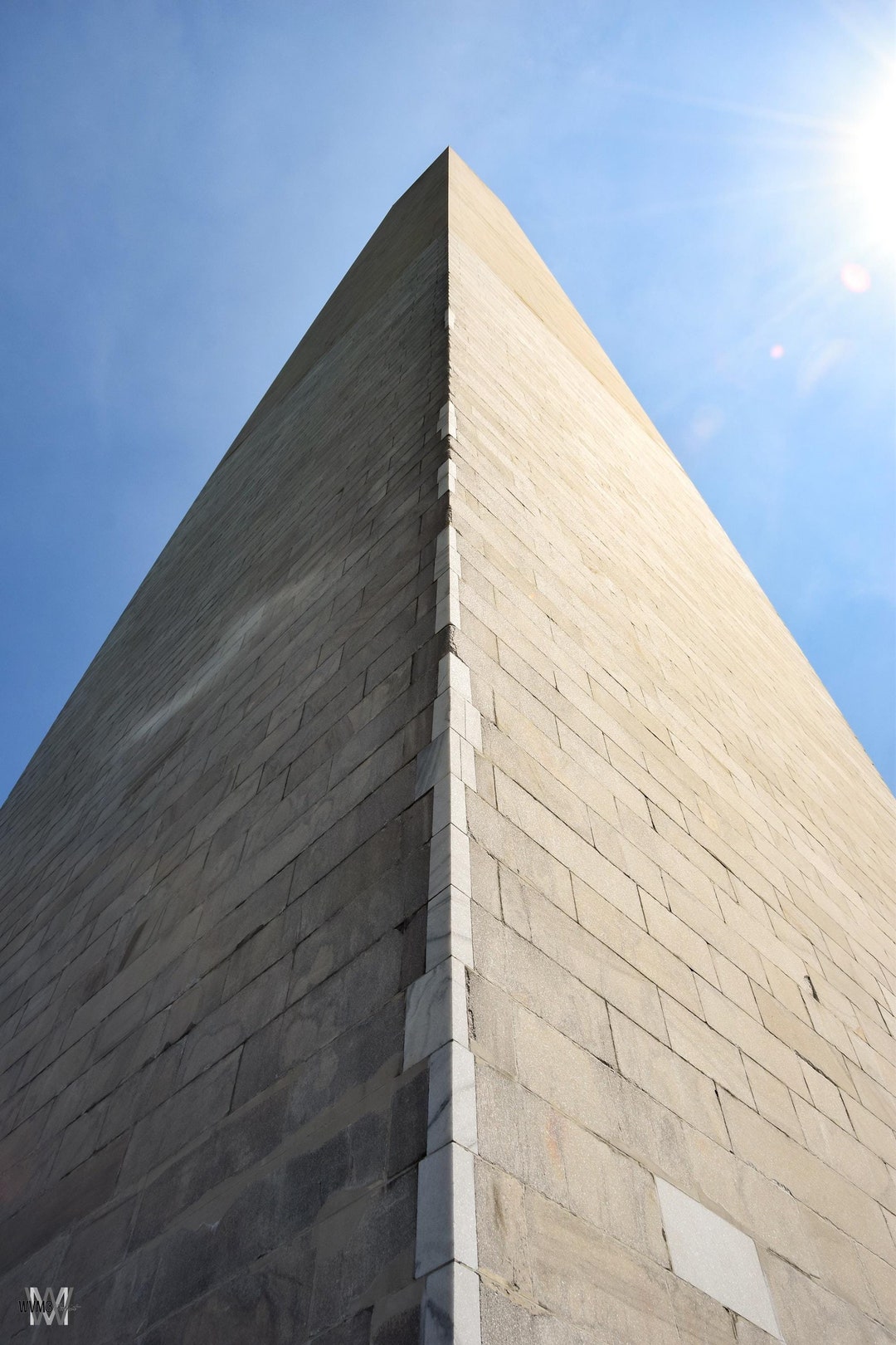 Washington Monument Sunflare and Shadow Photo - Etsy