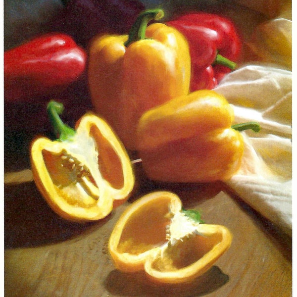 Peppers Still Life - Etsy