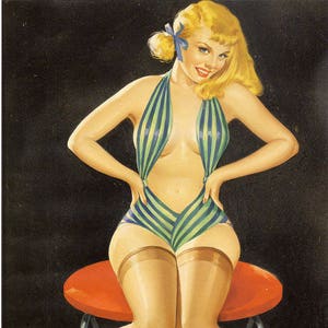 Pin up Girl Beauty Parade Magazine Cover by Peter Driben | Etsy