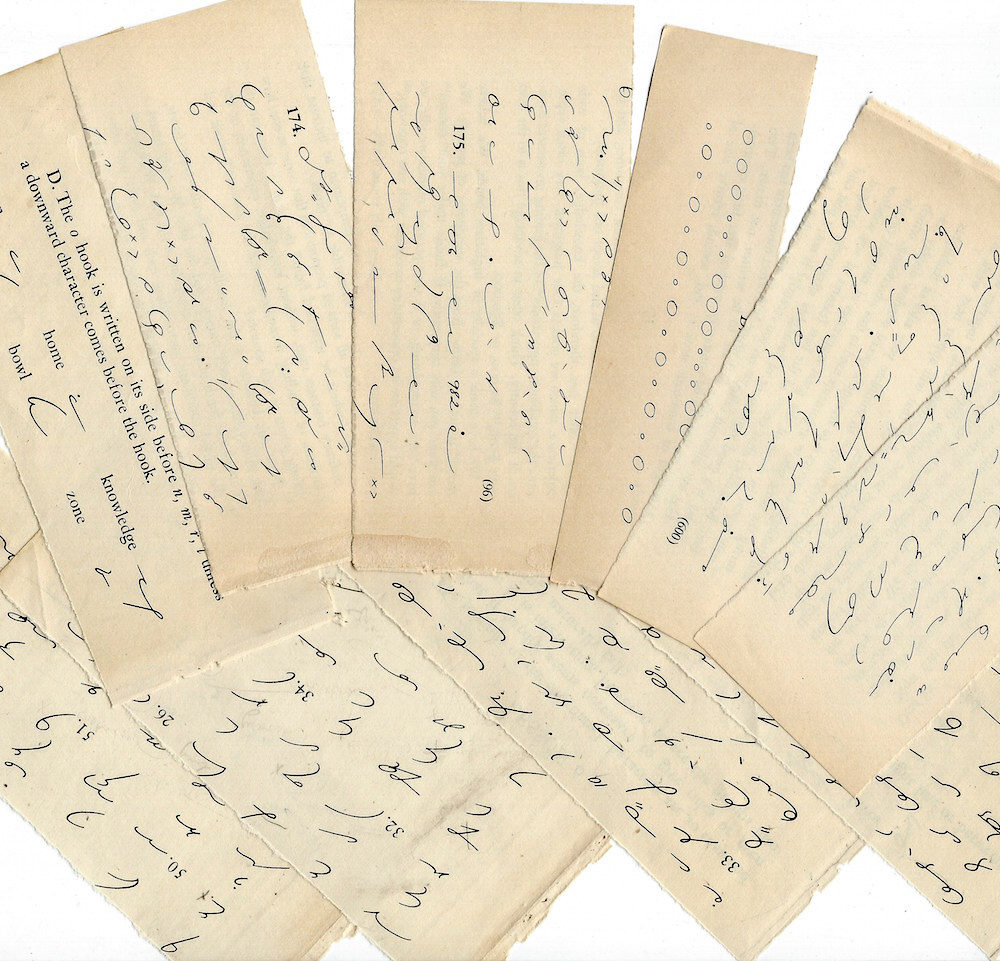 Vintage Shorthand Gregg Speed Writing Textbook Snippets | Etsy