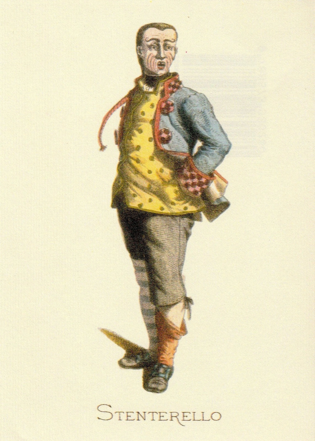 Italian Commedia Dell'arte Stenterello Photographic Print to Frame or ...