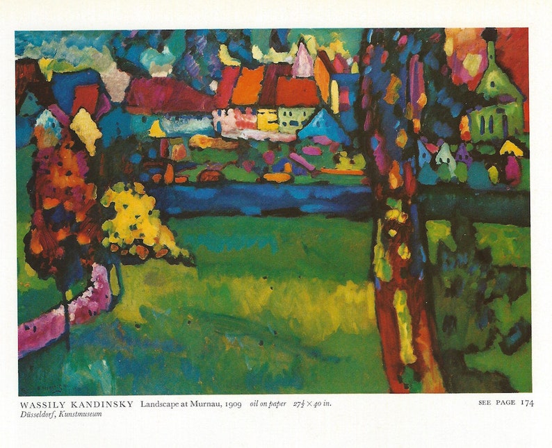 Wassily Kandinsky Dreamy Improvisation 1913 to Frame or to - Etsy Wassily Kandinsky Dreamy Improvisation 1913 to Frame or to - Etsy