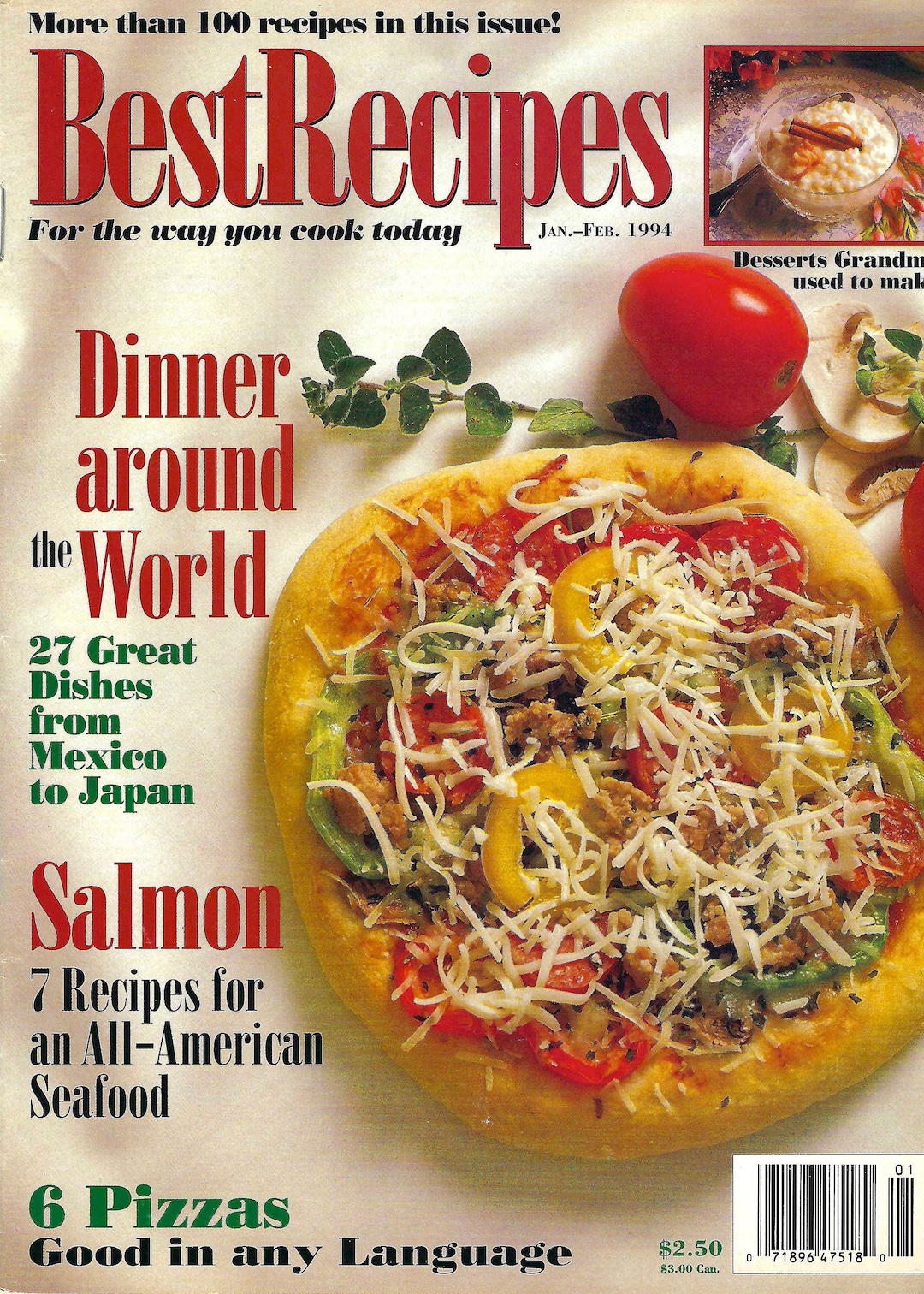 Best Recipes Magazine January & February 1994 PSS 5080 - Etsy