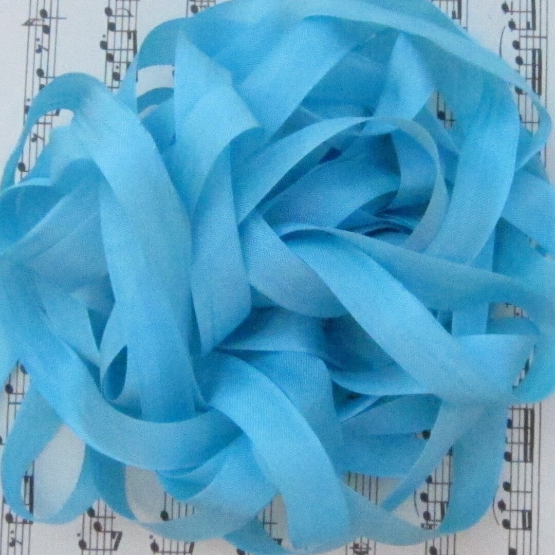 Peacock Blue Seam Binding Silky Rayon Seam Binding Ribbon - 9 Yards PSS ...