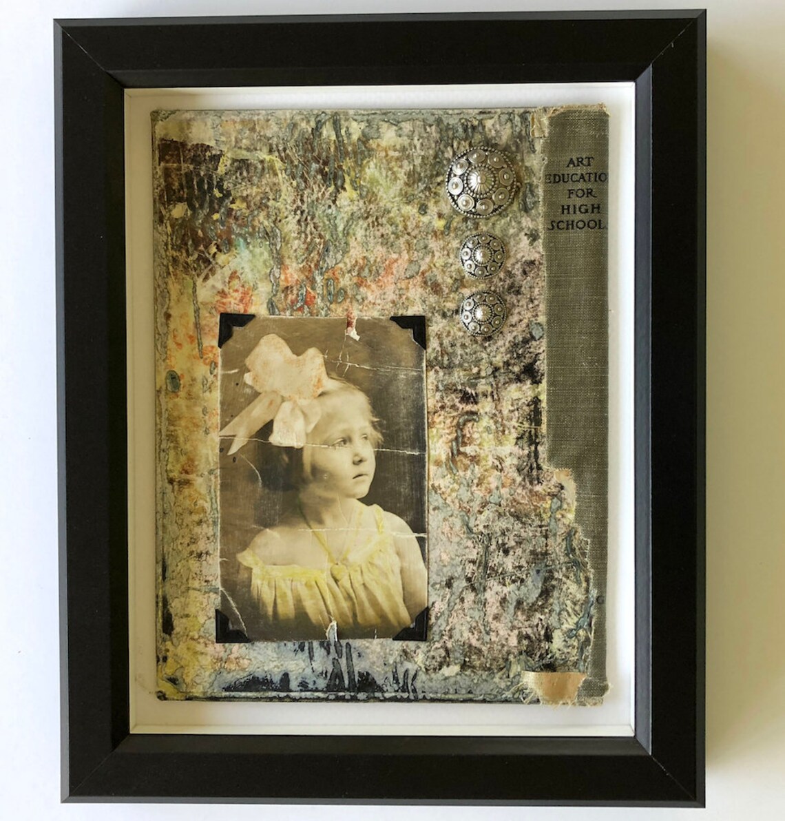 Mixed Media Collage Art 8x10 Framed Shadow Box Without Glass - Etsy