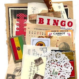 Vintage Ephemera Pack - 50+ Plus Unique Pieces for Junk Journals ...