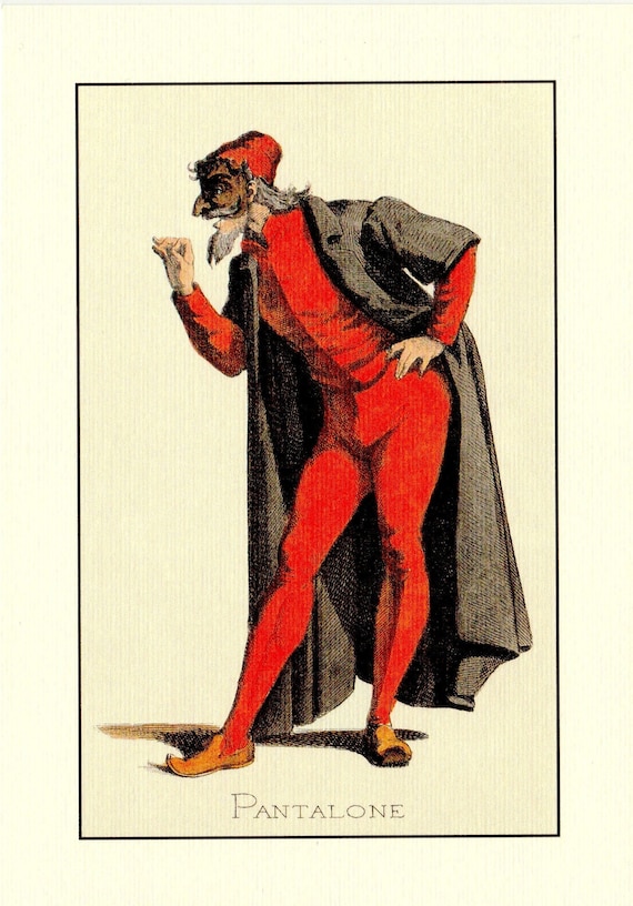 Italian Commedia Dell'arte Pantalone Photographic Print to | Etsy