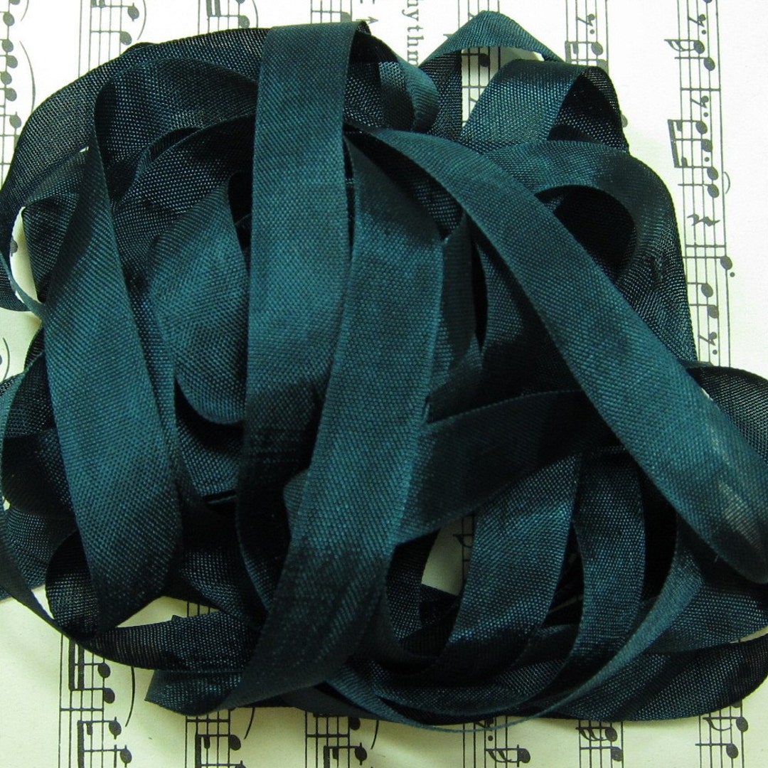 Deep Forest Green Seam Binding Silky Rayon Seam Binding Ribbon - 9 ...