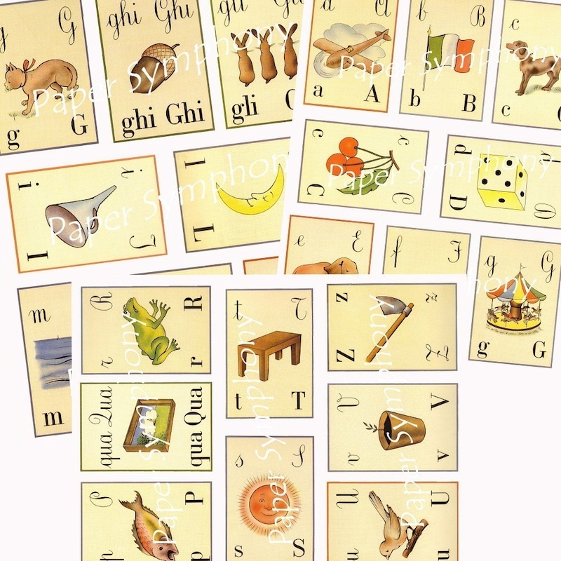 Italian Alphabet - Etsy
