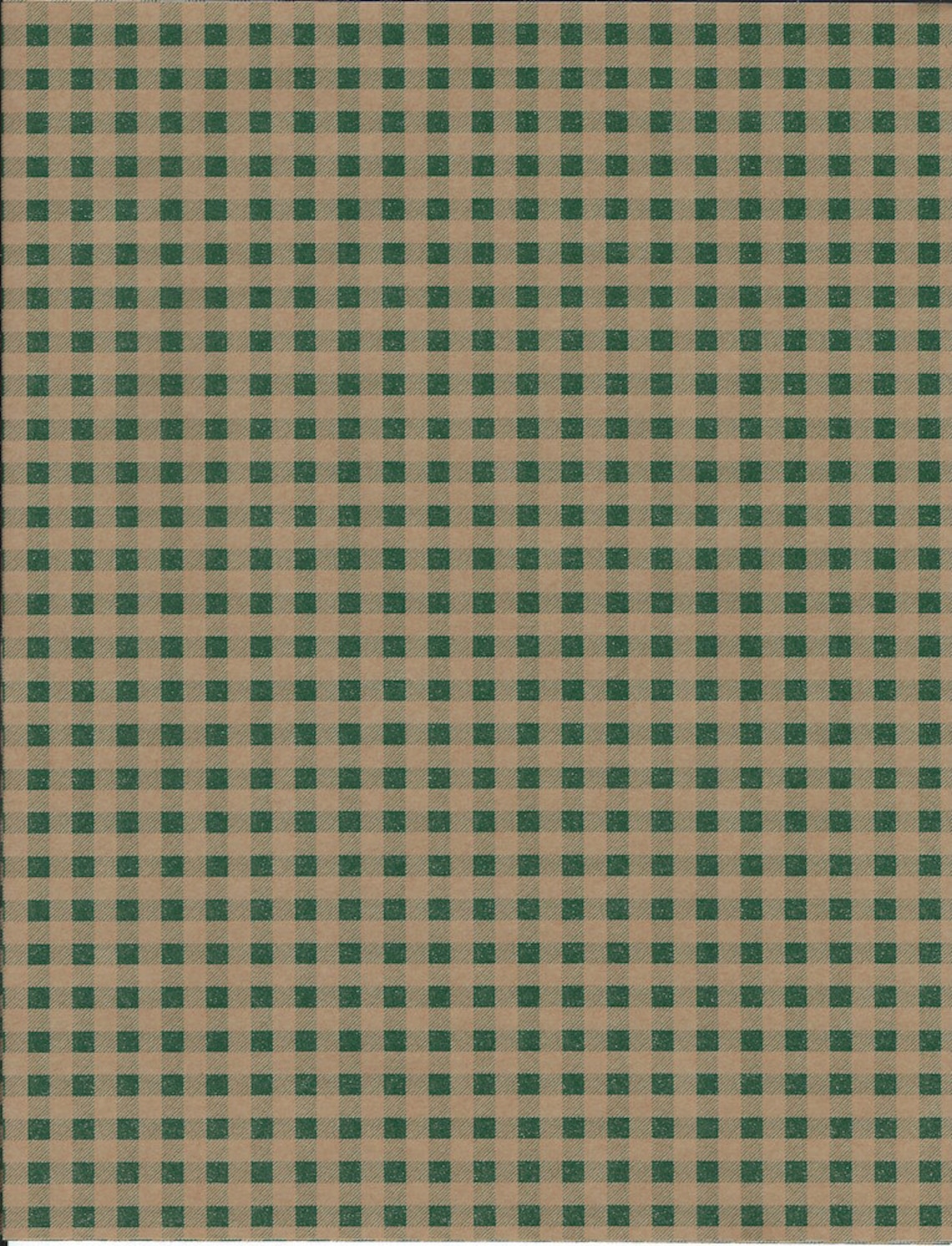 Green and Brown Gingham Check Scrapbooking Paper for - Etsy