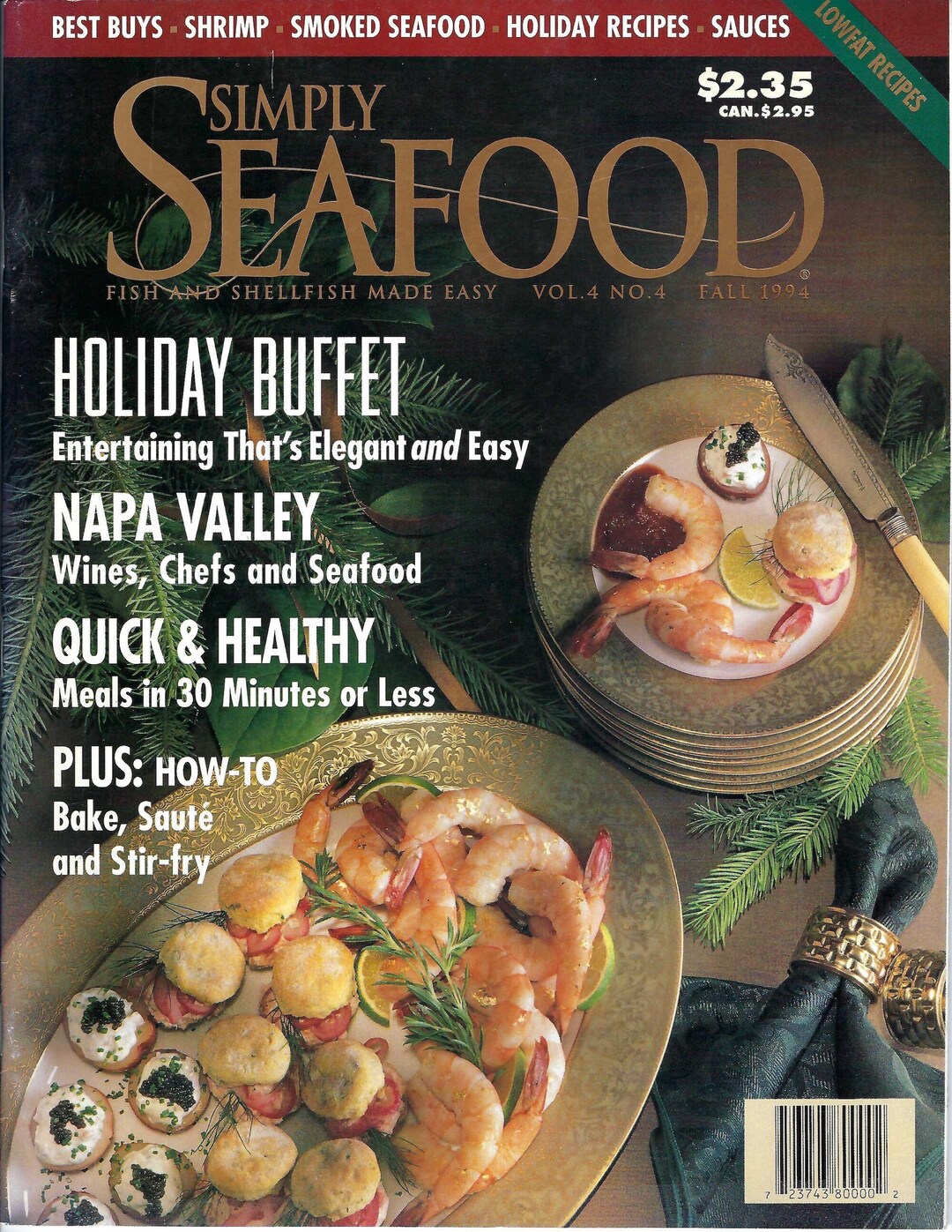 Vintage Simply Seafood Magazine - Fall 1994 PSS 5759 - Etsy