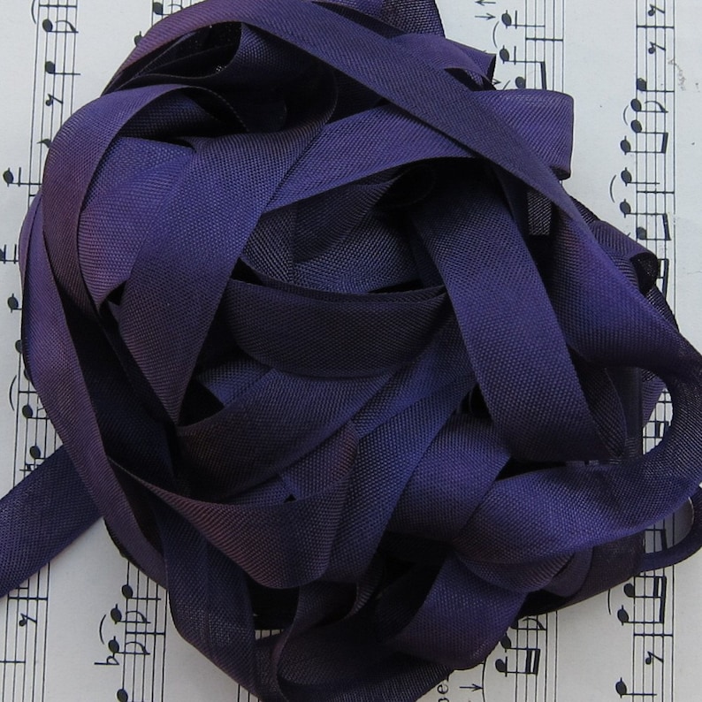 Dark Purple Seam Binding Silky Rayon Seam Binding Ribbon 9 - Etsy