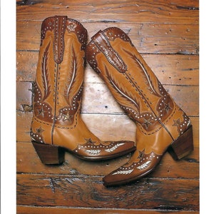 Vintage Collectable Cowboy Boots Postcard, Inlaid Stars Boot to Mail ...