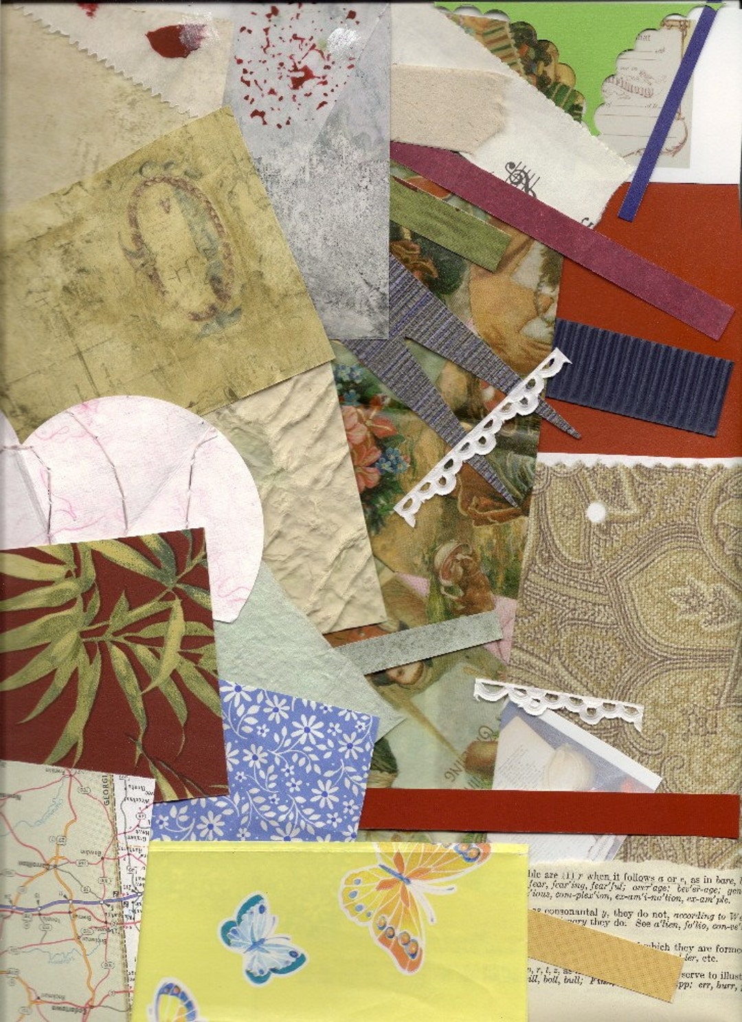 Junk Journal Scrap Paper Pack, Paper Ephemera, Grab Bag Paper Pack, 3 ...