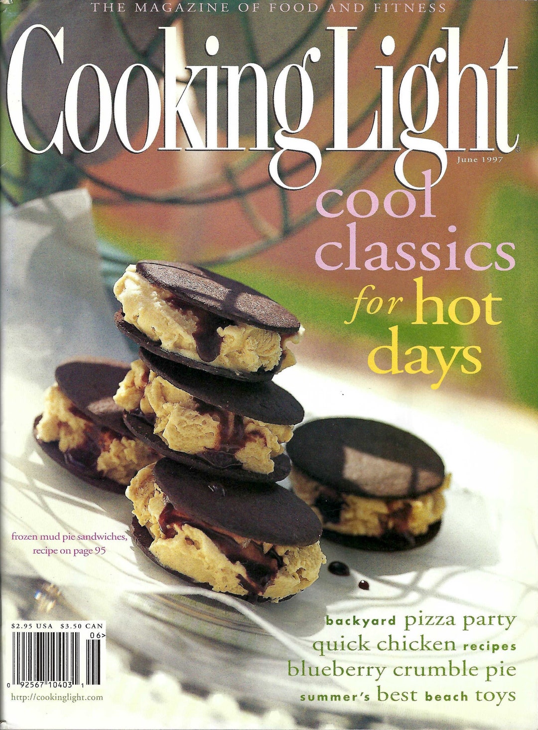 Cooking Light Vintage Magazine, June 1997, the Magazine of Food and ...