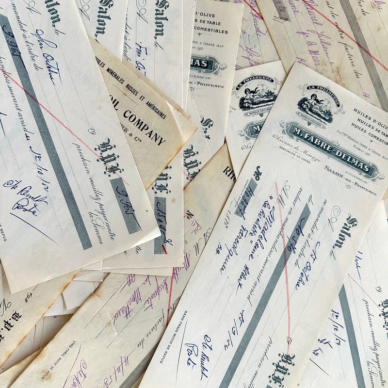 Old Bank Checks - Etsy