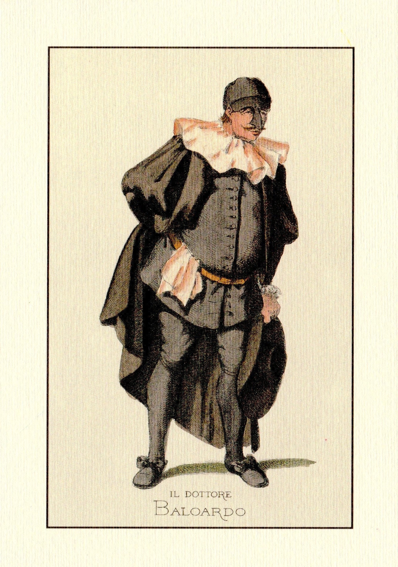 Italiano Commedia dell'Arte Il Dottore Baloardo Imprimir | Etsy
