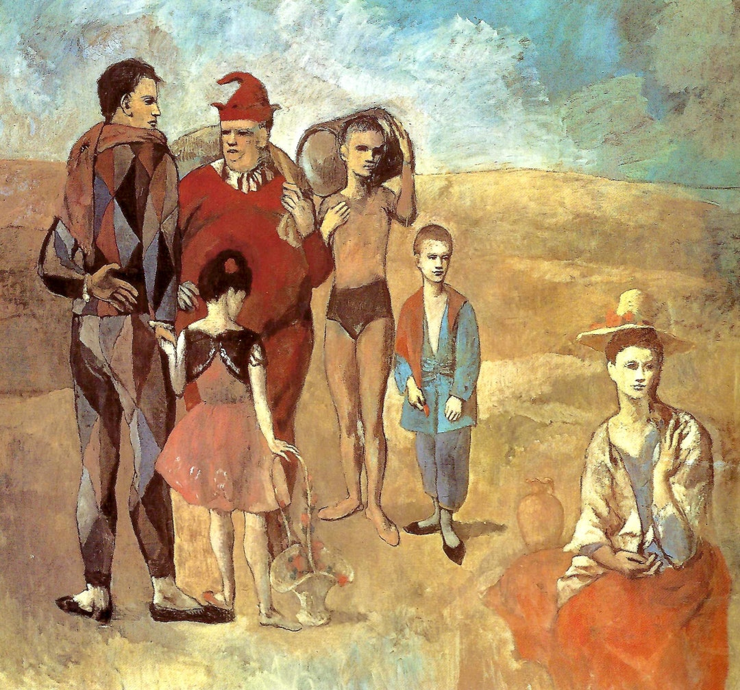 Family of Saltimbanques by Picasso Commedia Dell'arte Book Page to ...