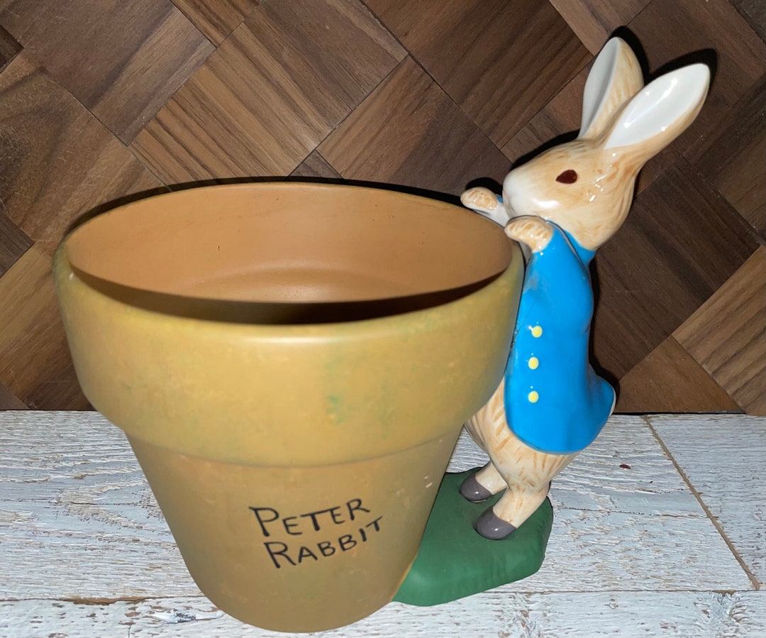 Vintage Ceramic Peter Rabbit Figural Planter by Beatrix Potter ...