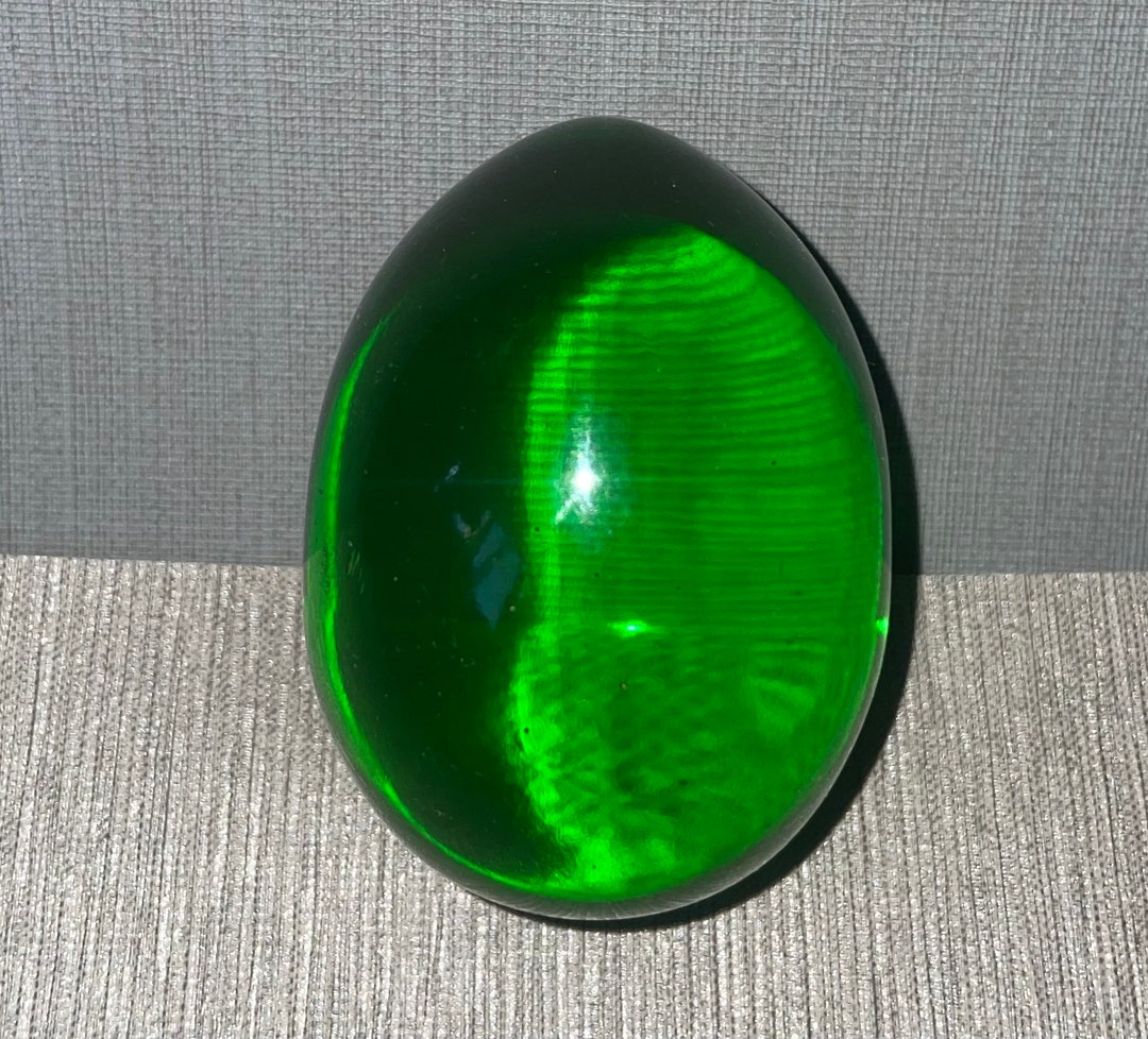 Vintage RARE Translucent Green Bakelite Egg - Etsy