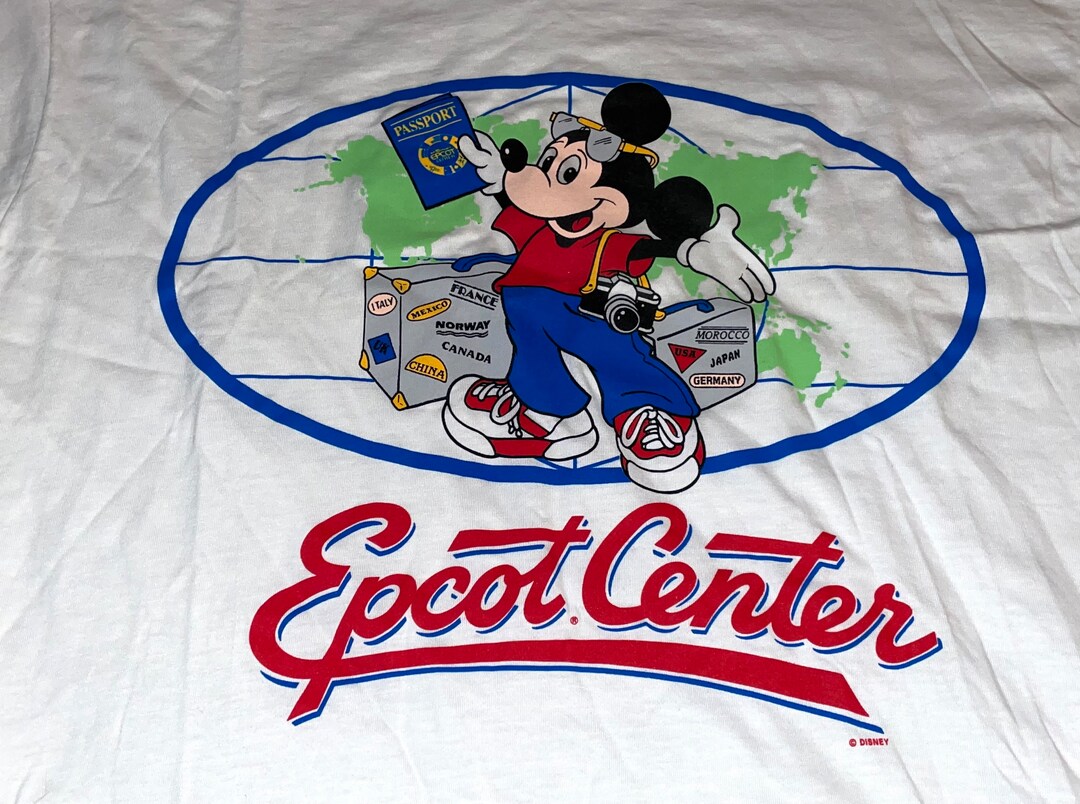 Vintage 80s Epcot Center With Mickey Mouse Tshirt Size 2XL - Etsy