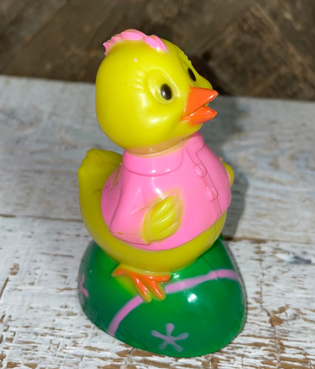 Vintage Plastic Easter Duck Pull Back Toy Signed Hong Kong - Etsy
