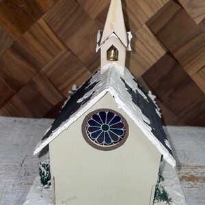 Vintage Christmas Village Chapel Handmade of Cardboard - Etsy