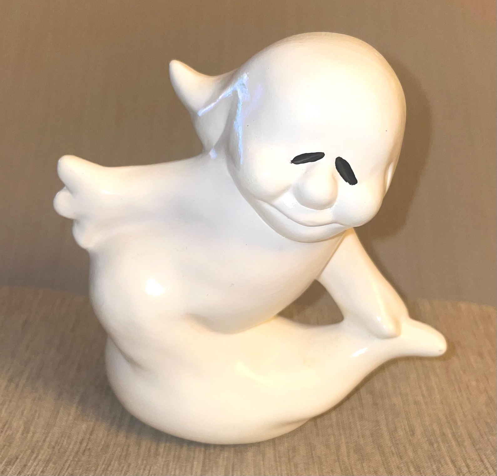 Vintage Halloween Ceramic Ghost Figurine Halloween Decor - Etsy