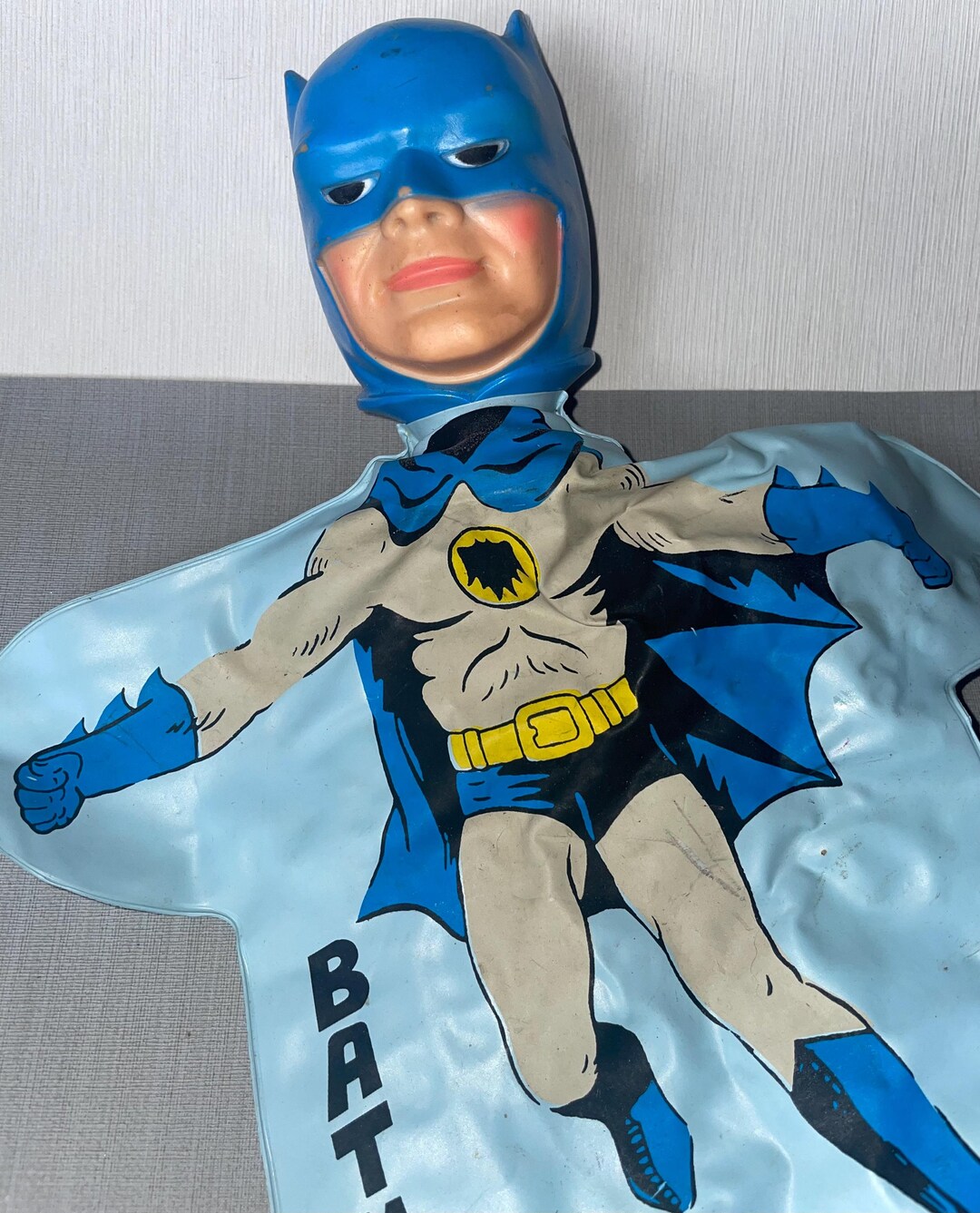 Vintage 60s Batman Plastic Molded Head Hand Puppet by Ideal Toy Corp ...