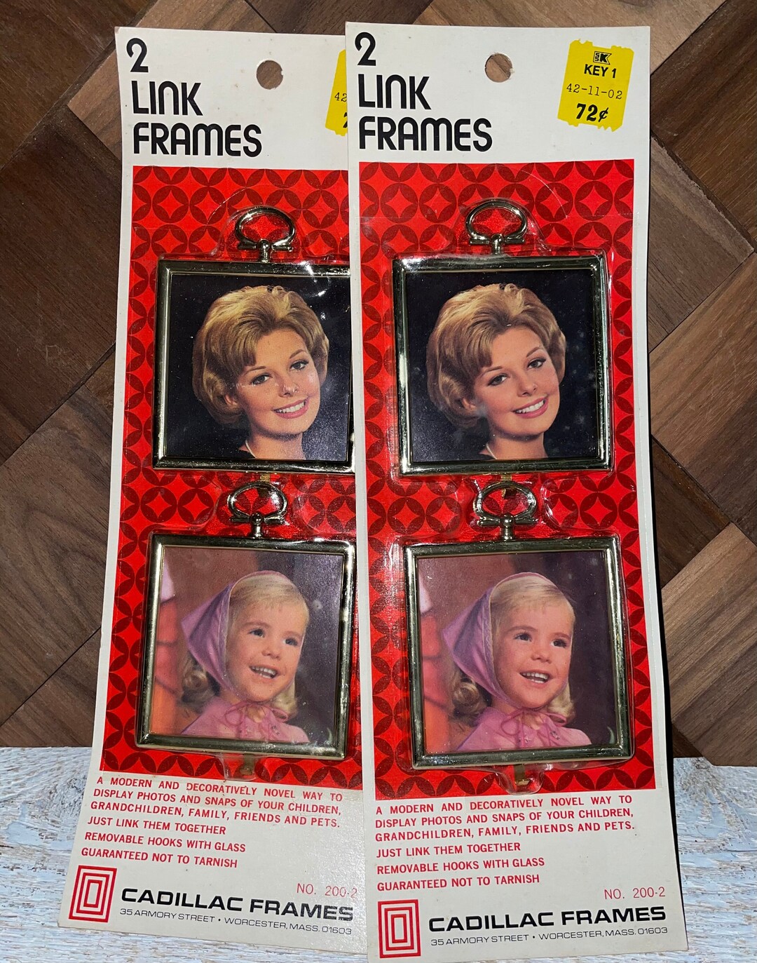 Vintage Mid Century Gold Tone Link Frames Picture Frame LOT New in ...