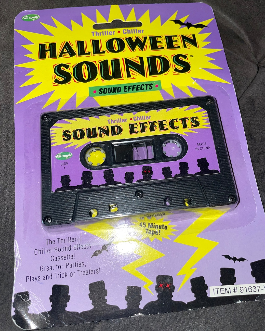 Vintage Thriller Chiller Halloween Sounds Effects Sealed Cassette Tape ...