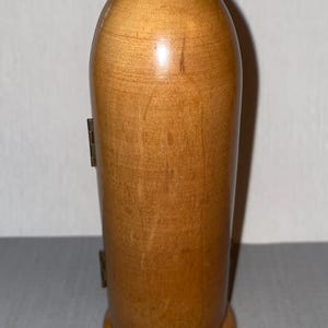 Vintage Mid Century Wood Virgin Mary Statue Catholic Relic in Hinged ...