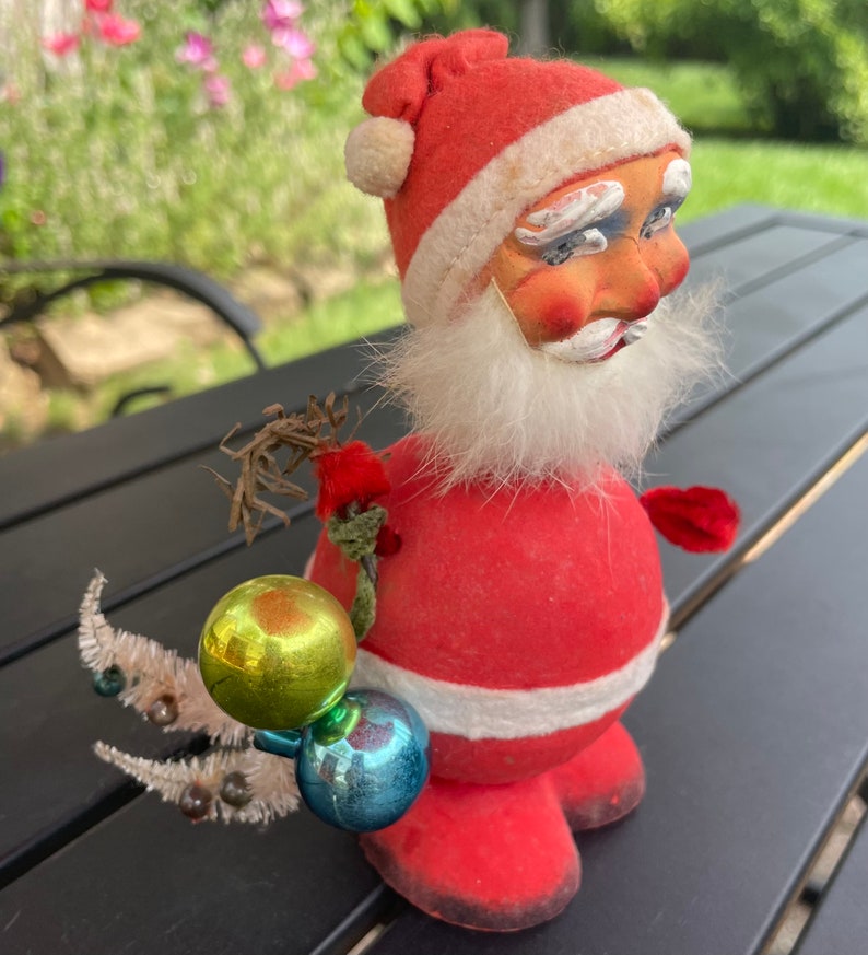 Vintage 40s Santa Claus Bobble Head Candy Container Christmas Figure ...