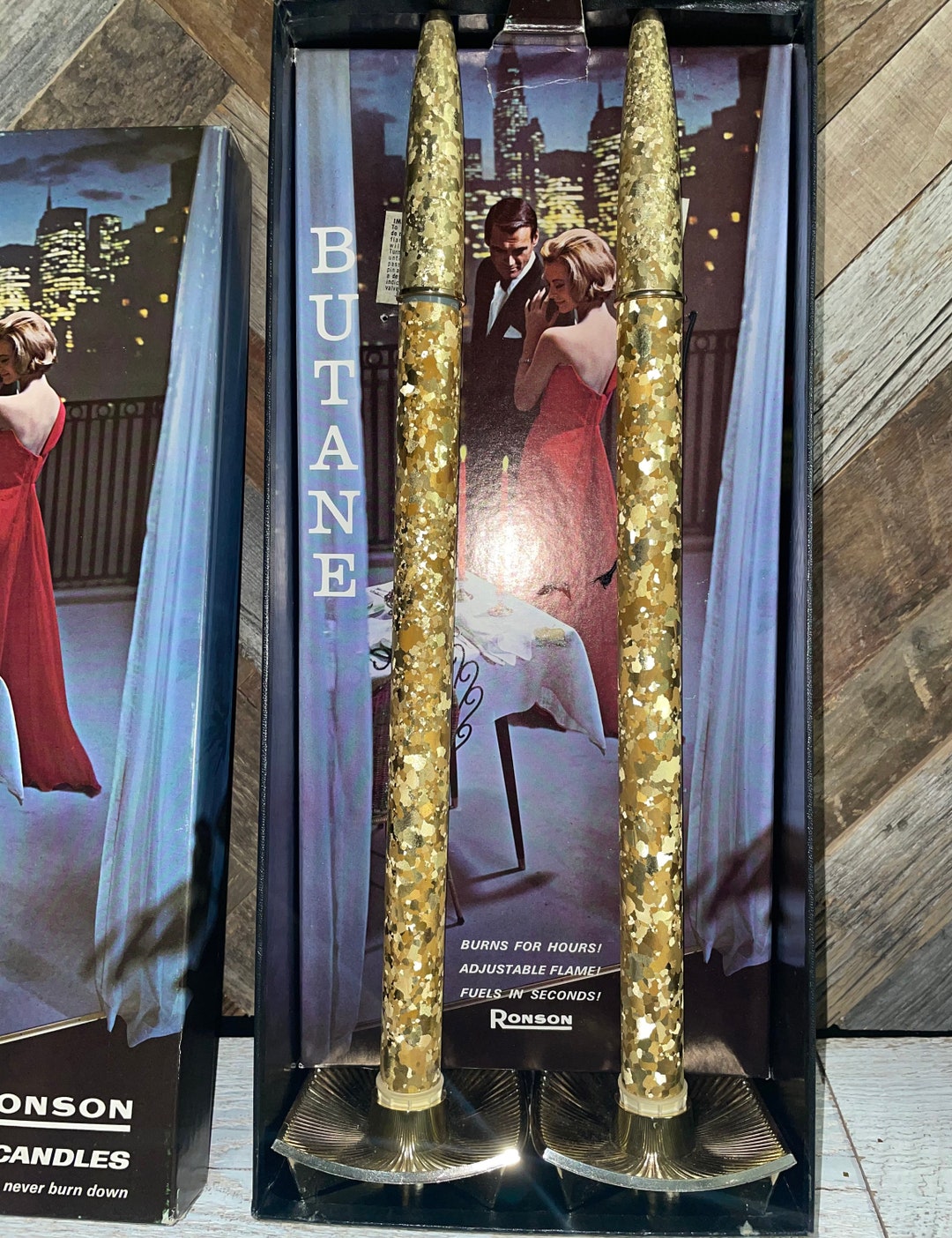 Vintage Mid Century Gold Atomic Design Ronson Varaflame Gas Butane ...