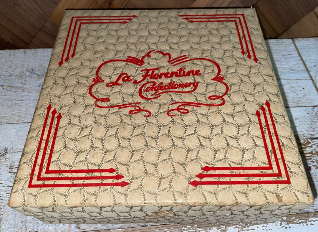 Vintage La Florentine Confectionery Cardboard Candy Box - Etsy